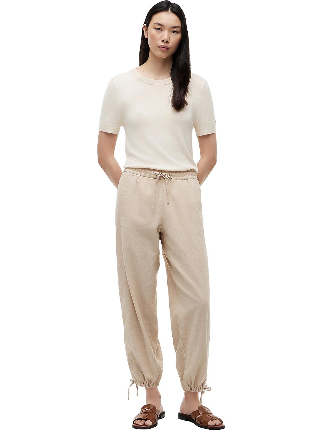TOMMY HILFIGER TOMMY HILFIGER Linen-Cotton Blend Jogger Pants